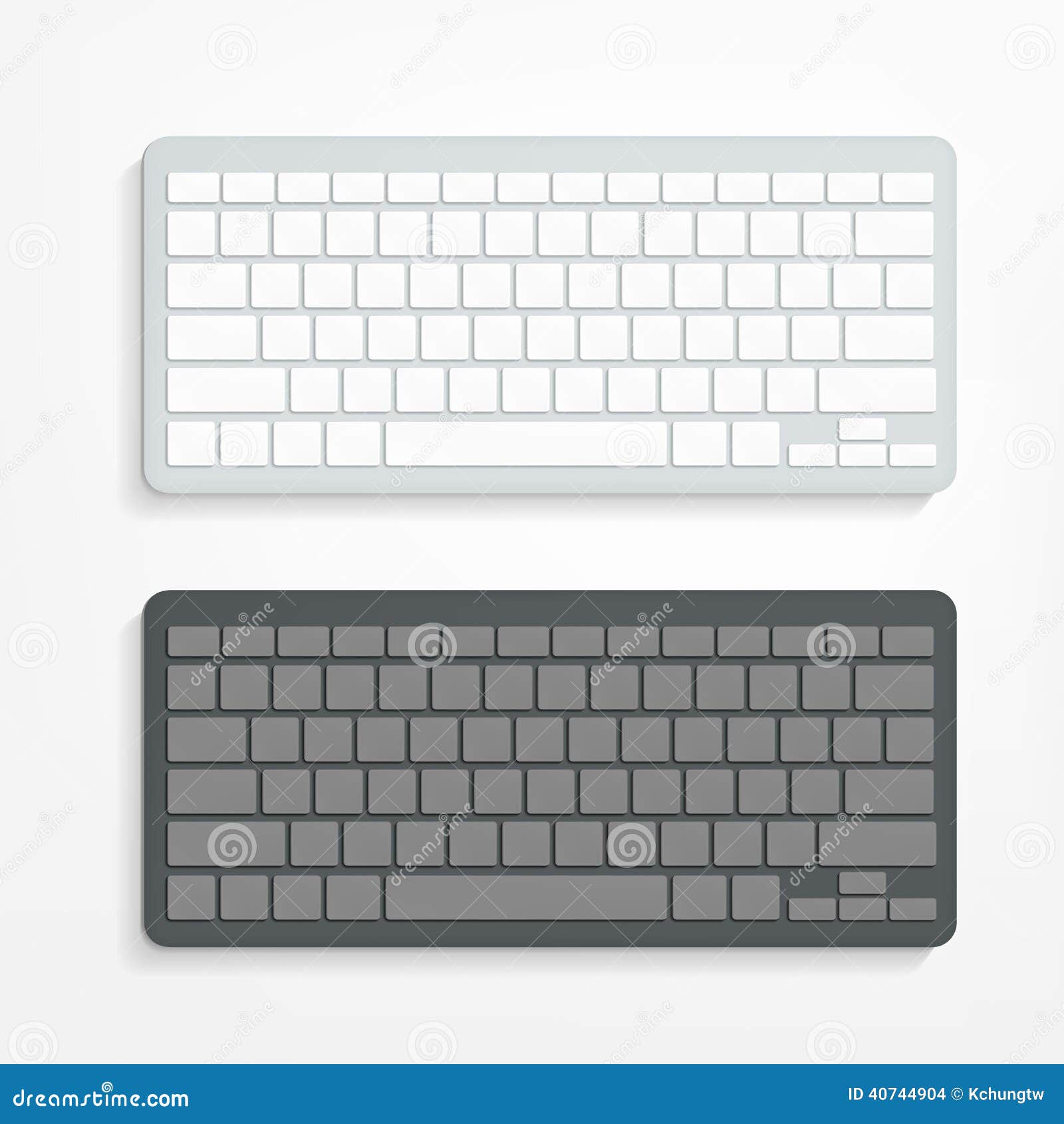 Blank White Keys Computer Keyboard Stock Illustrations – 173 Blank ...