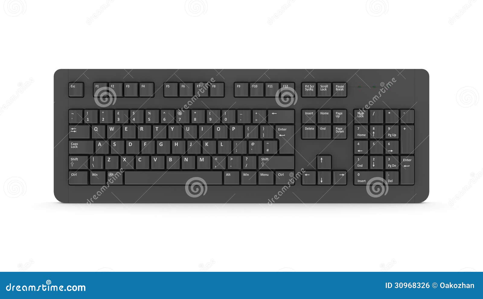 Computer keyboard whole stock illustration. Illustration of digital ...