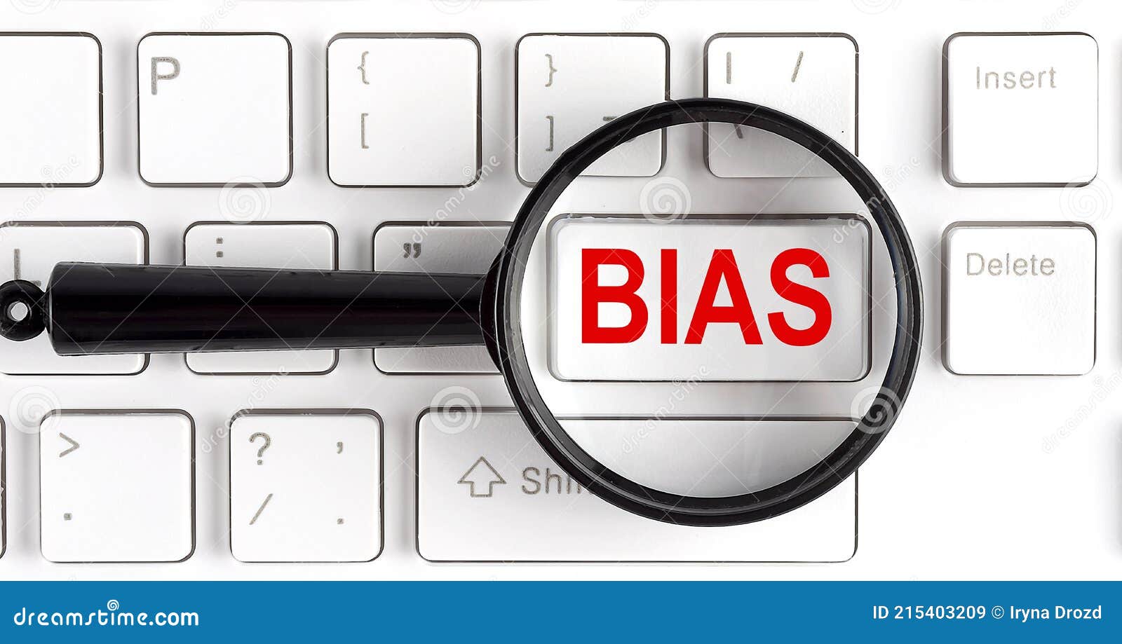 Computer Keyboard with Word BIAS on White Button, Closeup Stock Image ...