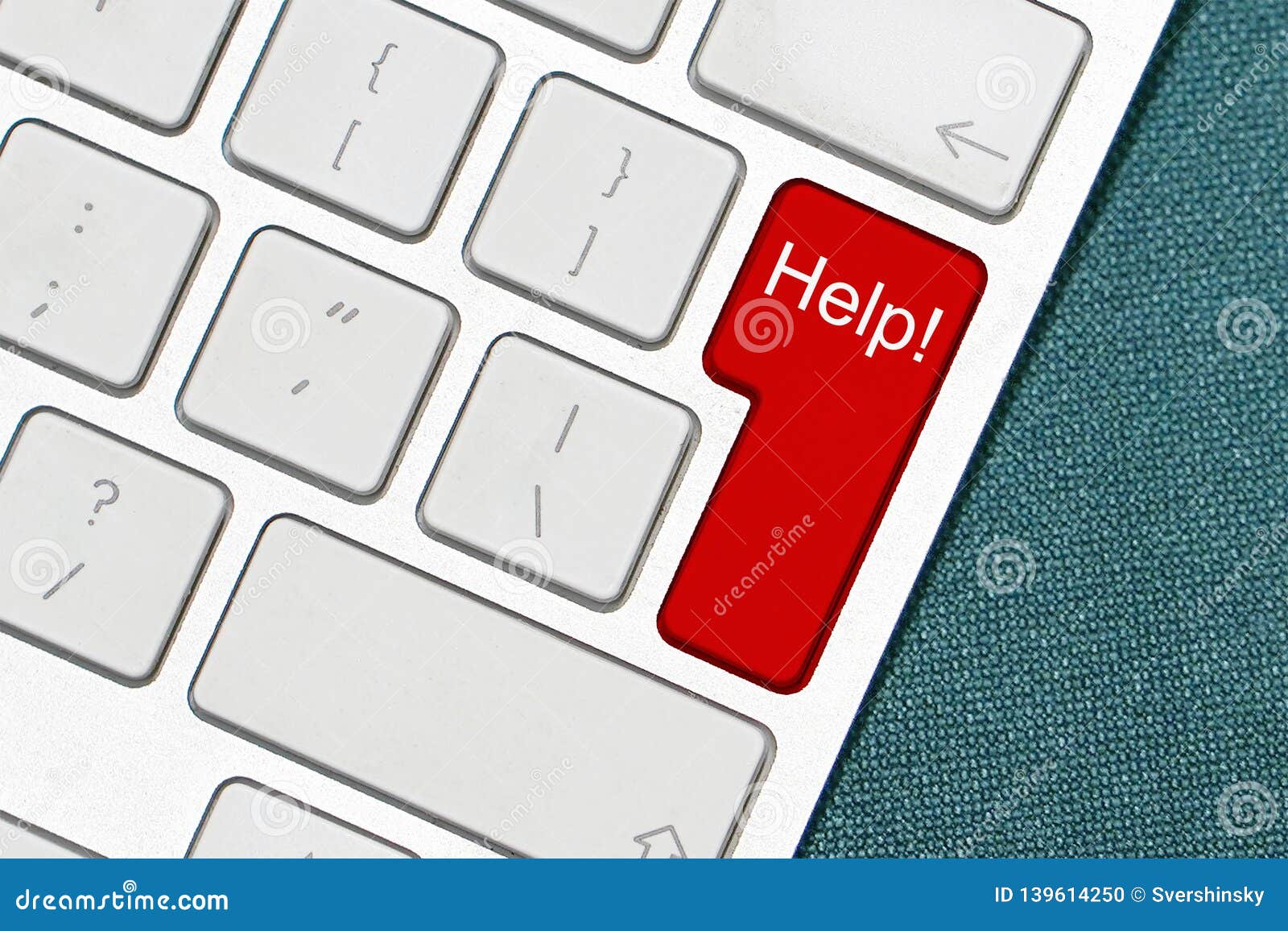 Computer Keyboard with Word Help Stock Photo - Image of commerce ...