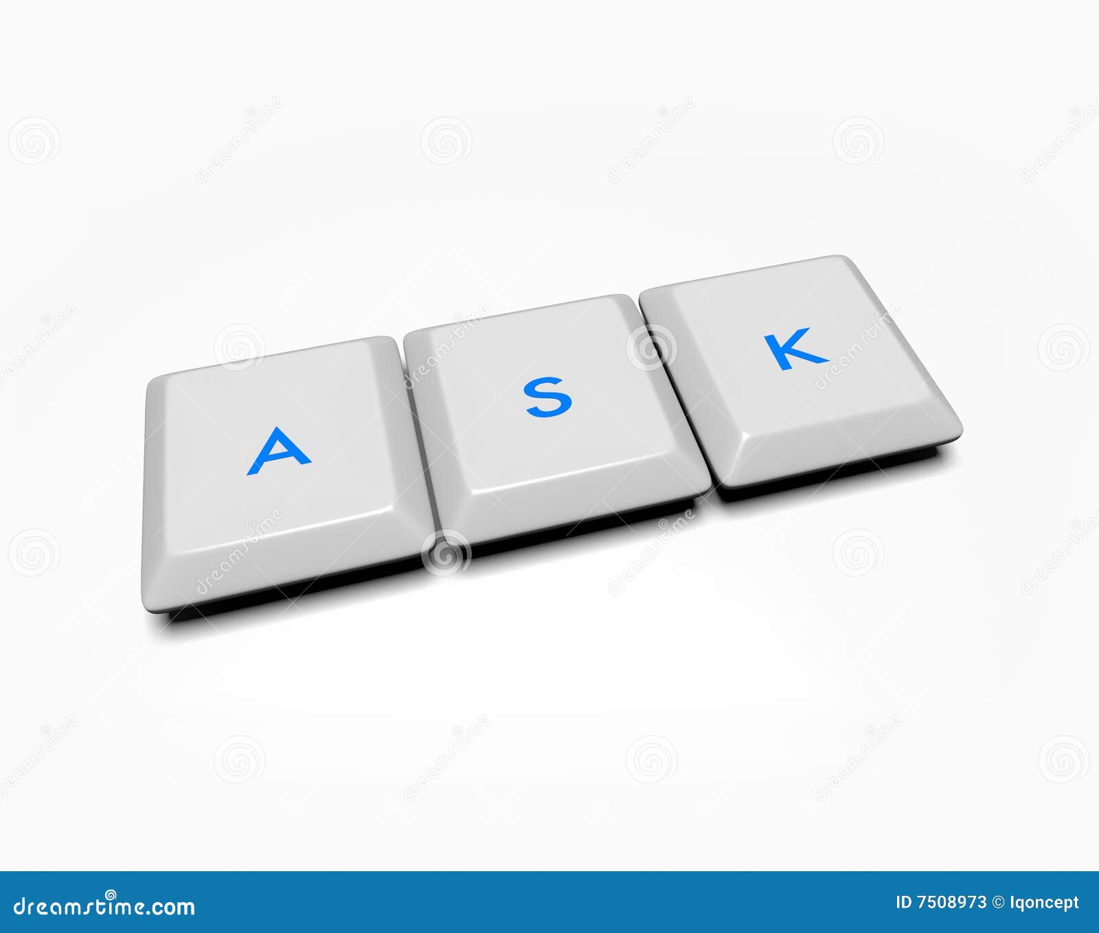 Computer Keys - Ask stock illustration. Illustration of sign - 7508973