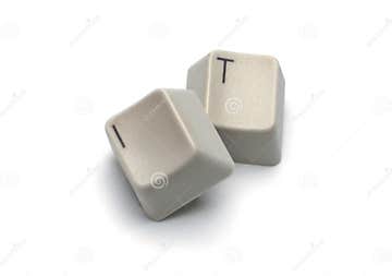 It Computer Keys with Clipping Path Stock Photo - Image of technology ...