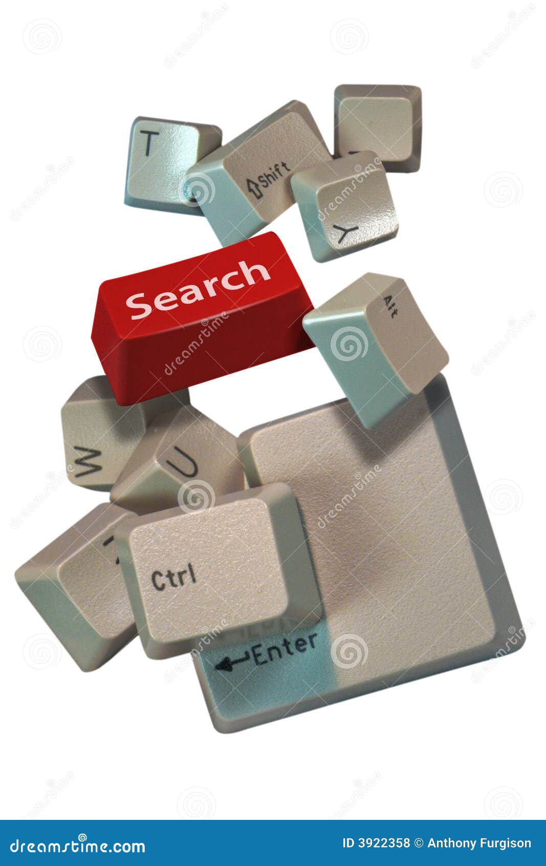 Computer keys Search stock photo. Image of display, background - 3922358