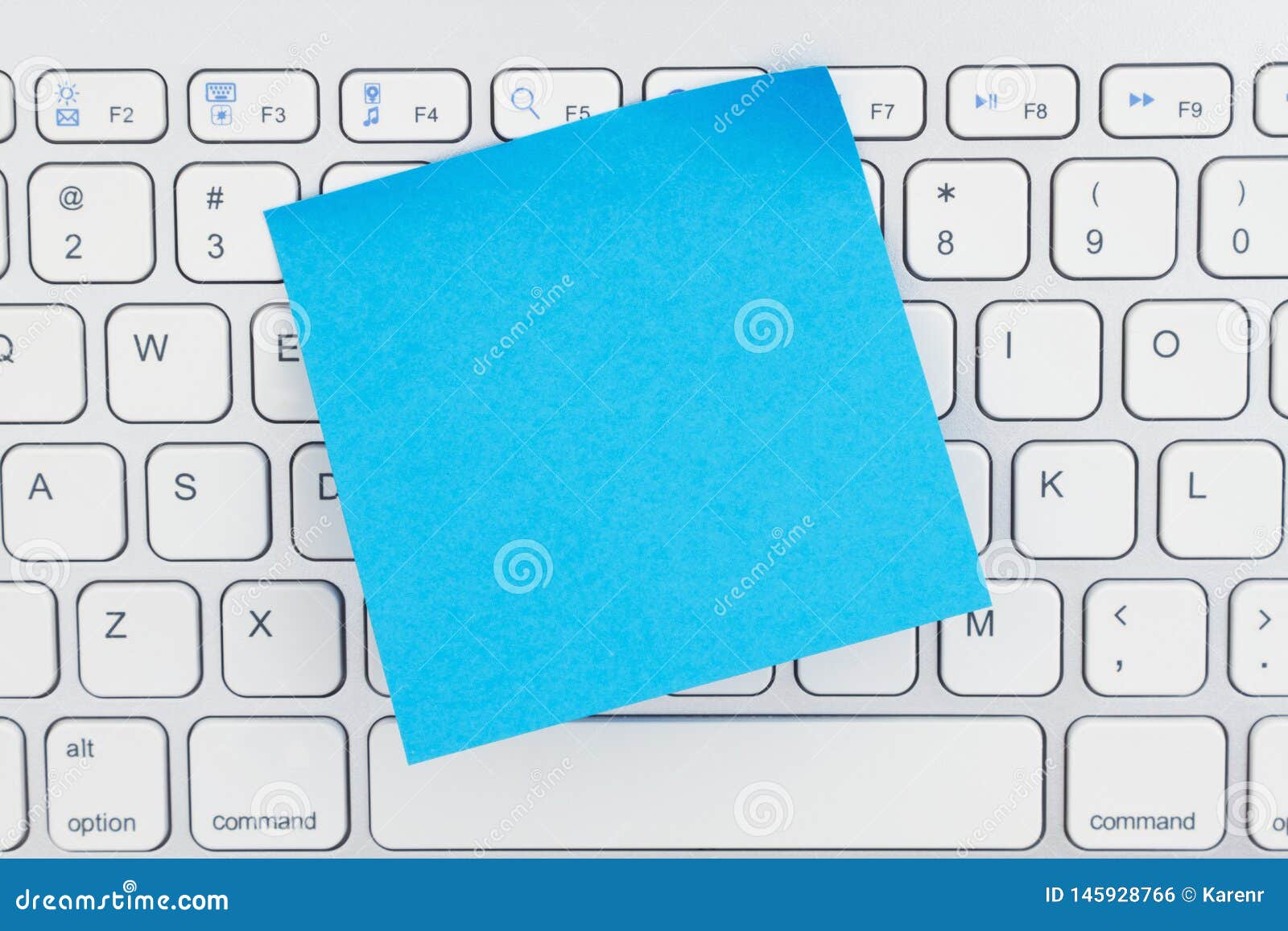 Computer Keyword with a Sticky Note Stock Photo - Image of reminder ...