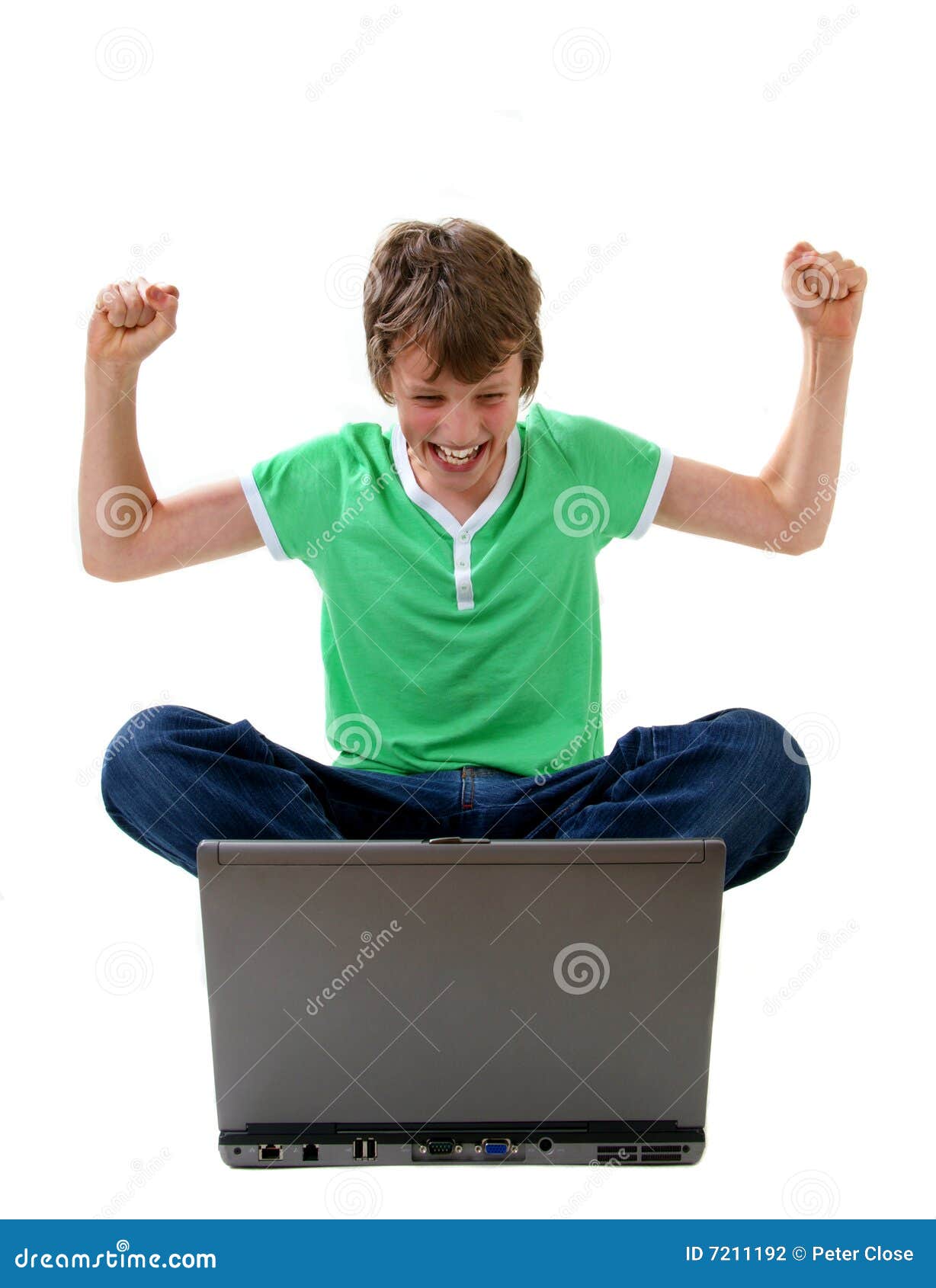 Computer Kid stock photo. Image of teenager, child, young - 7211192