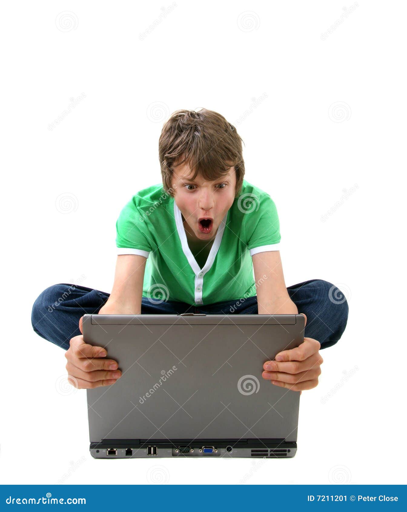 Kid Angry At Computer