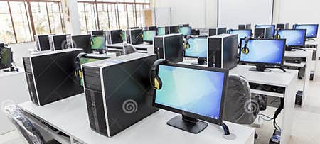 Computer Lab stock image. Image of computer, keyboard - 37525697