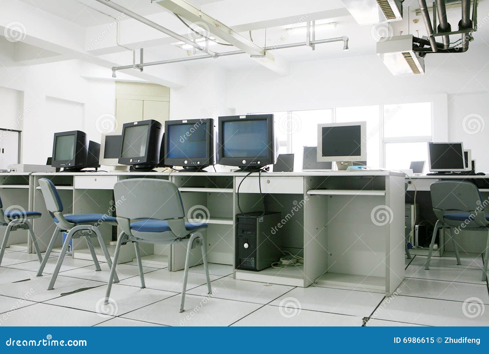 Computer lab stock image. Image of interior, place, desktop - 6986615