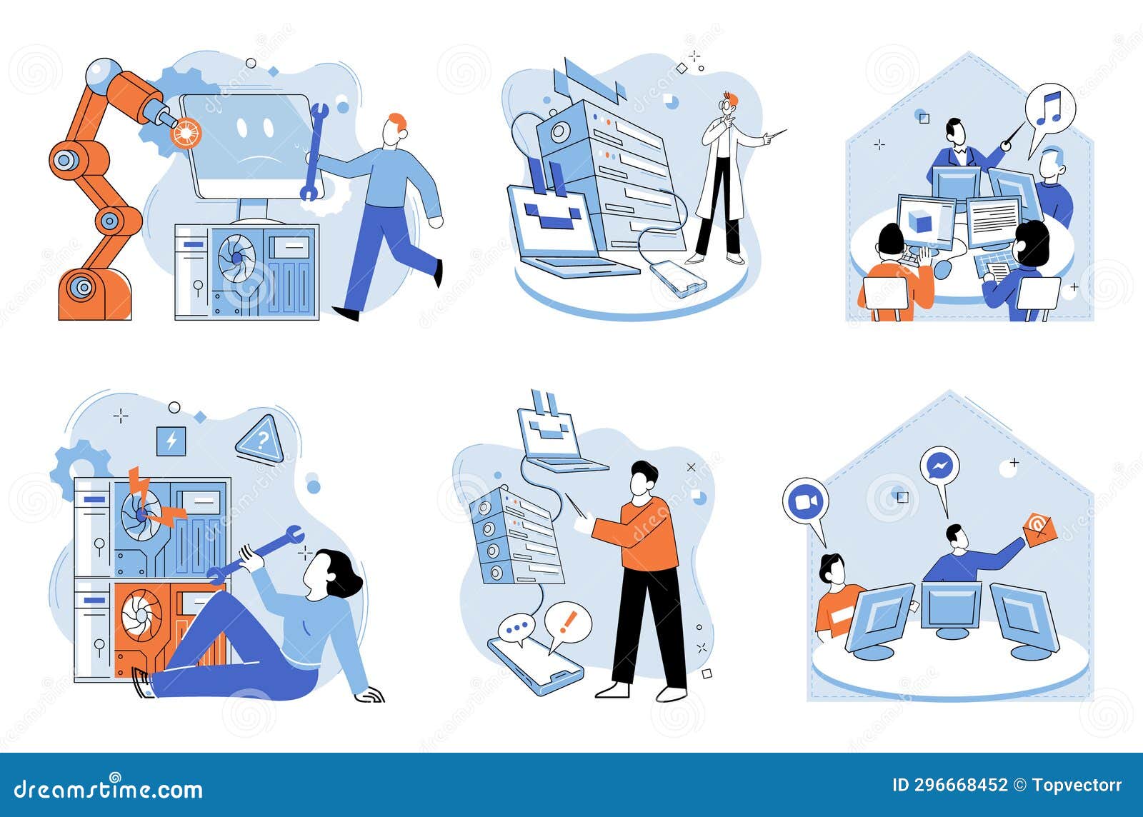 Computer Lab. Companies Leverage Digital Solutions To Streamline Their ...