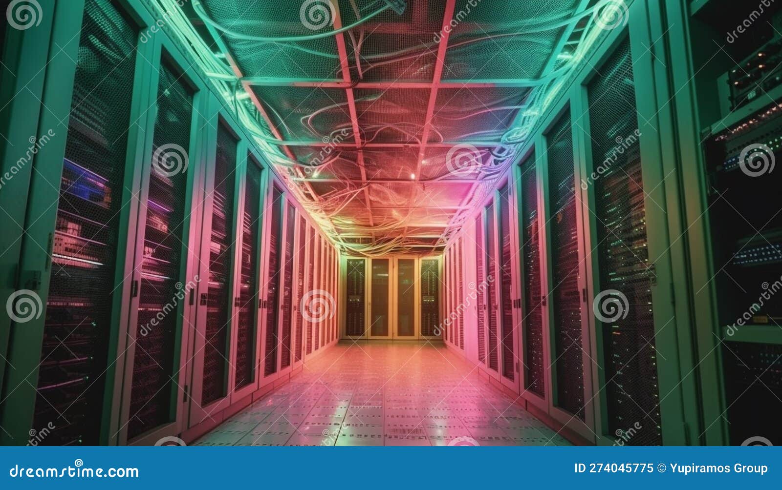 Computer Lab Equipment in Futuristic Tech Industry Generated by AI ...