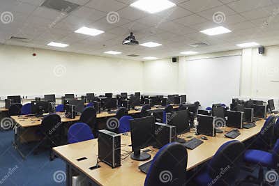 Computer Lab stock photo. Image of horizontal, class - 49354860