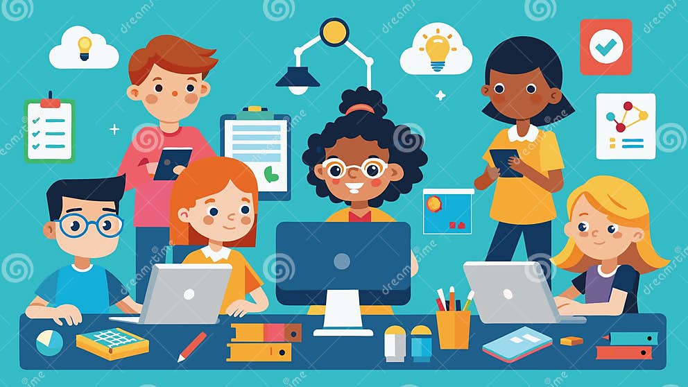 The Computer Lab is a Hub of Creativity and Learning with Children of ...