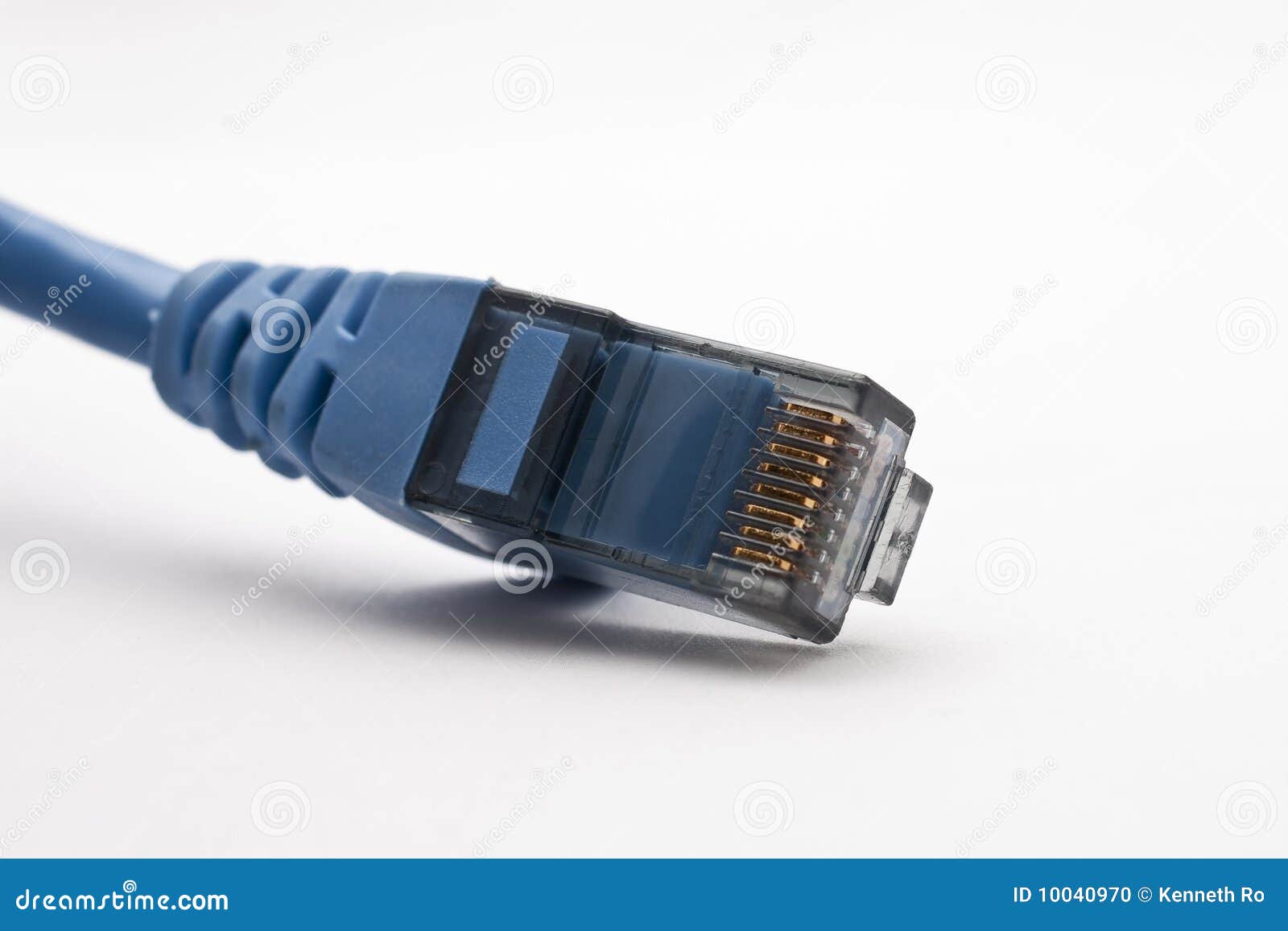 Computer LAN Cables Blue stock photo. Image of line, large - 10040970
