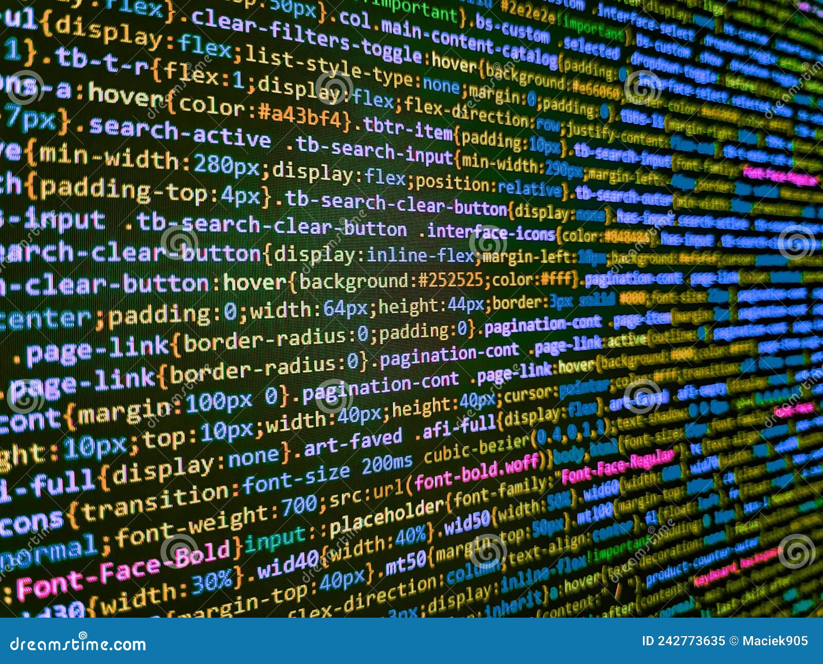 Computer Language Script Code Screen Computer Program Preview Abstract Computer Script Source 1176