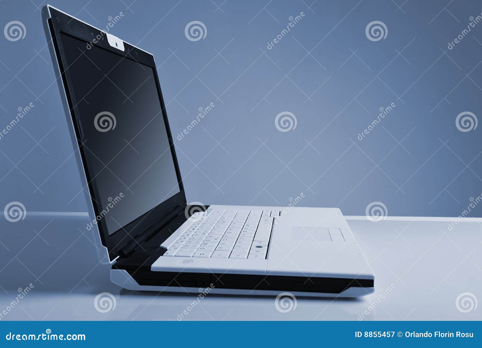 Computer laptop stock image. Image of notebook, desk, closeup - 8855457