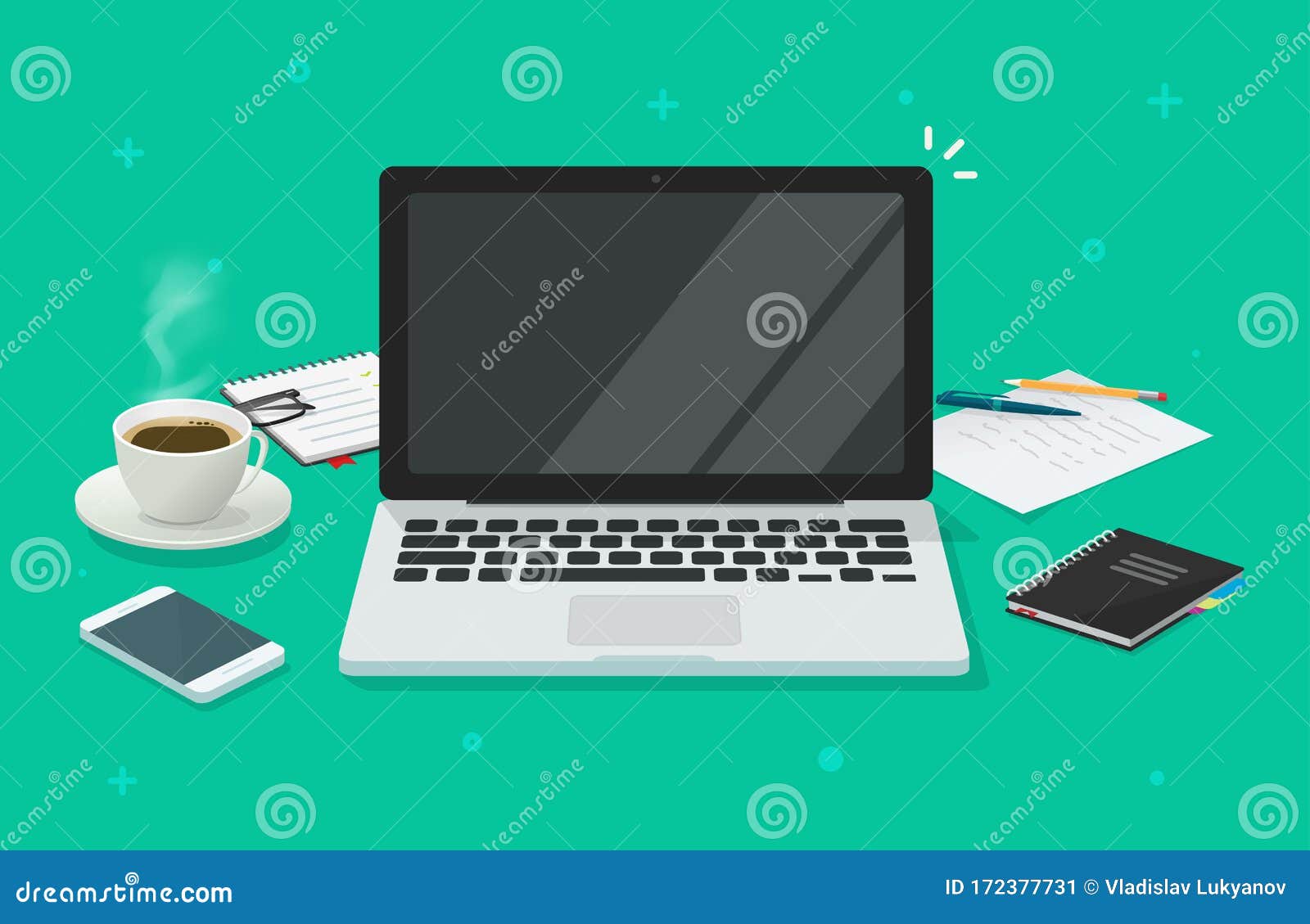 Computer Laptop with Blank Empty Screen for Copy Space Text on Workin ... Computer Laptop with Blank Empty Screen for Copy Space Text on Workin ...