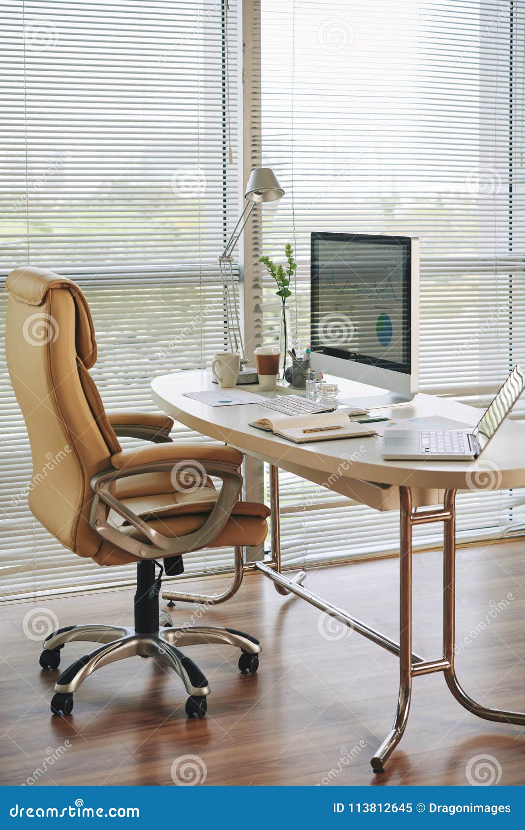Modern workspace stock image. Image of workplace, workspace - 113812645