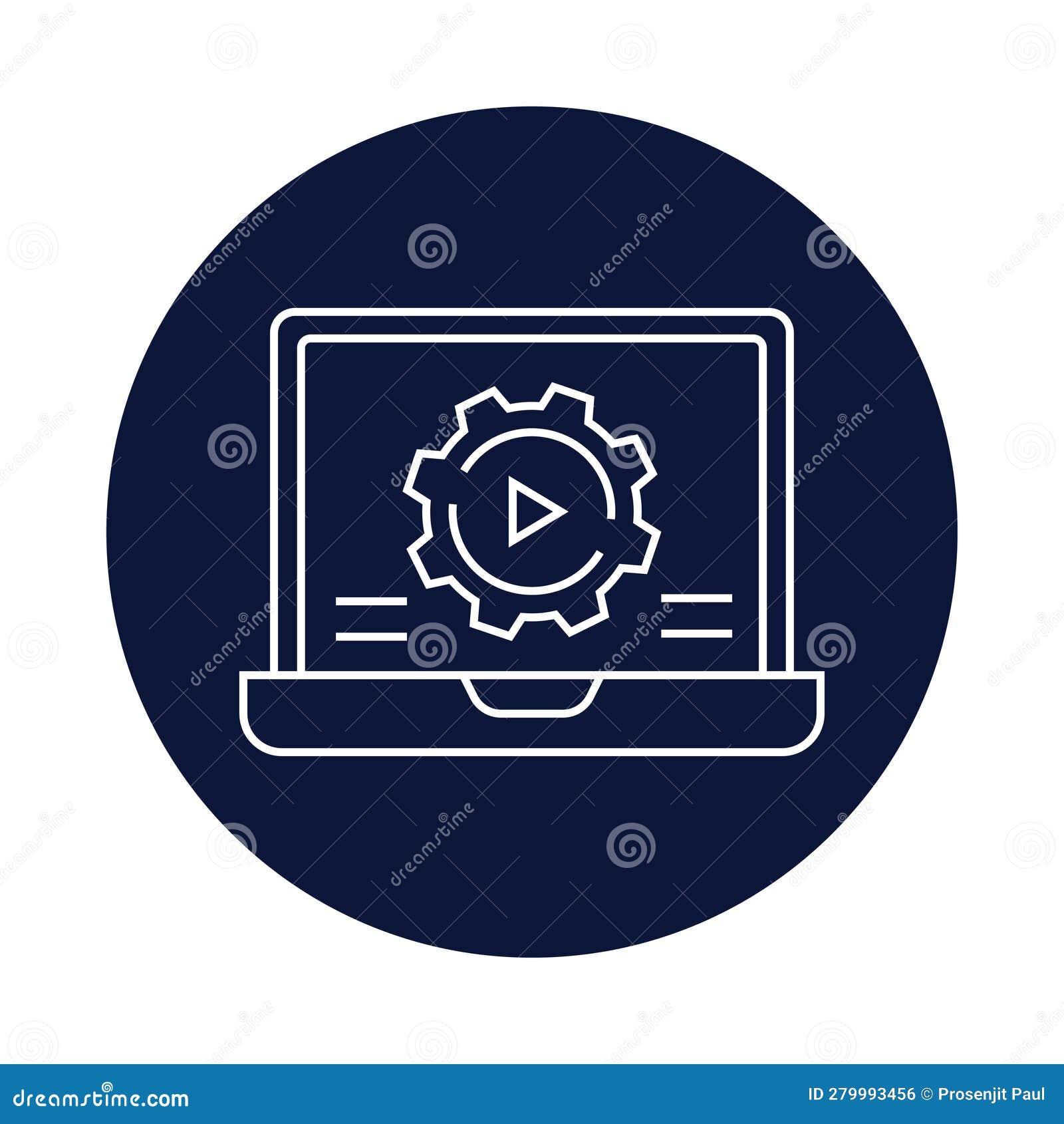 Computer, Laptop, Gear, Setting, Laptop Maintenance Icon Stock Vector ...