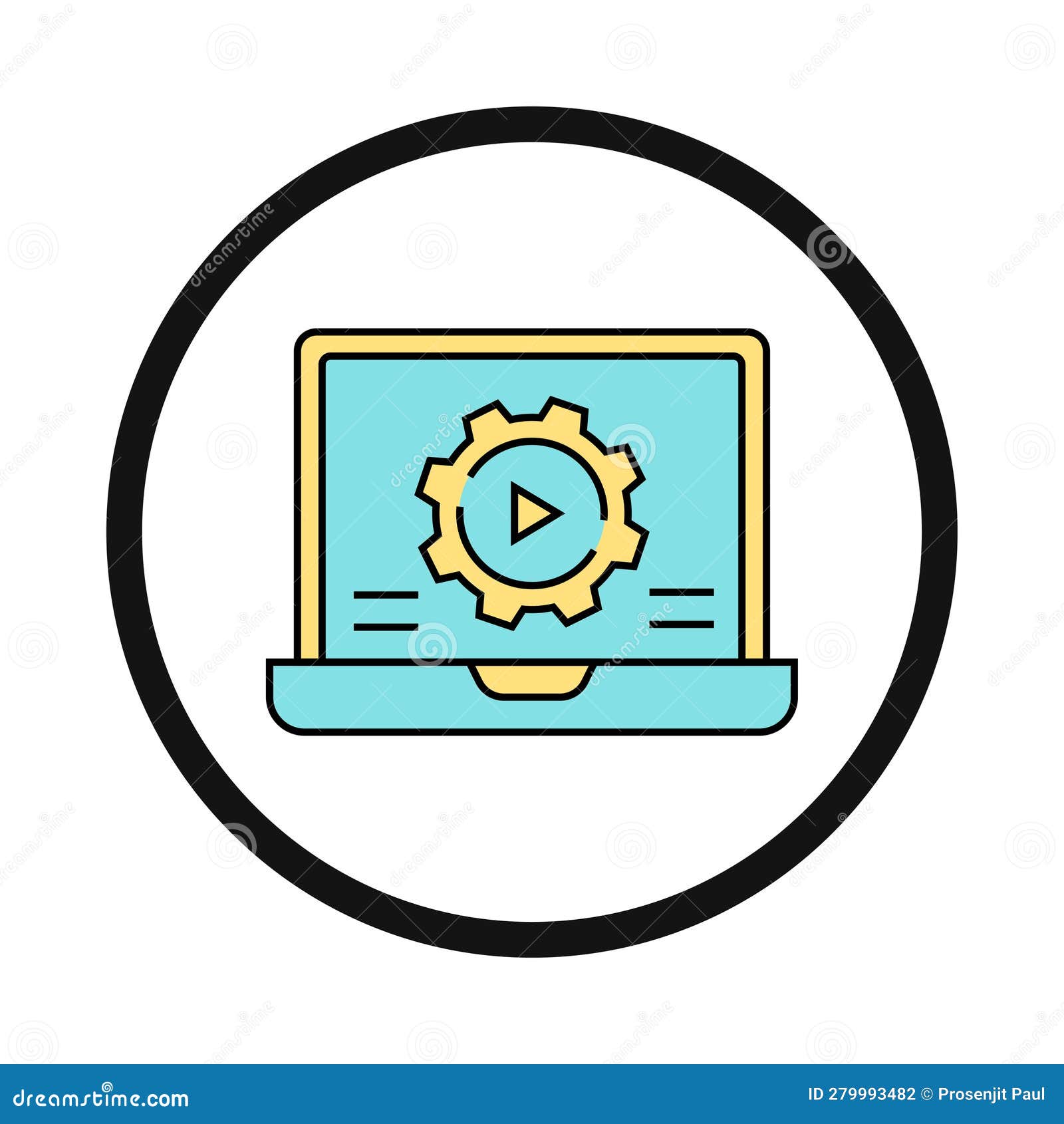 Computer, Laptop, Gear, Setting, Laptop Maintenance Icon Stock Vector ...