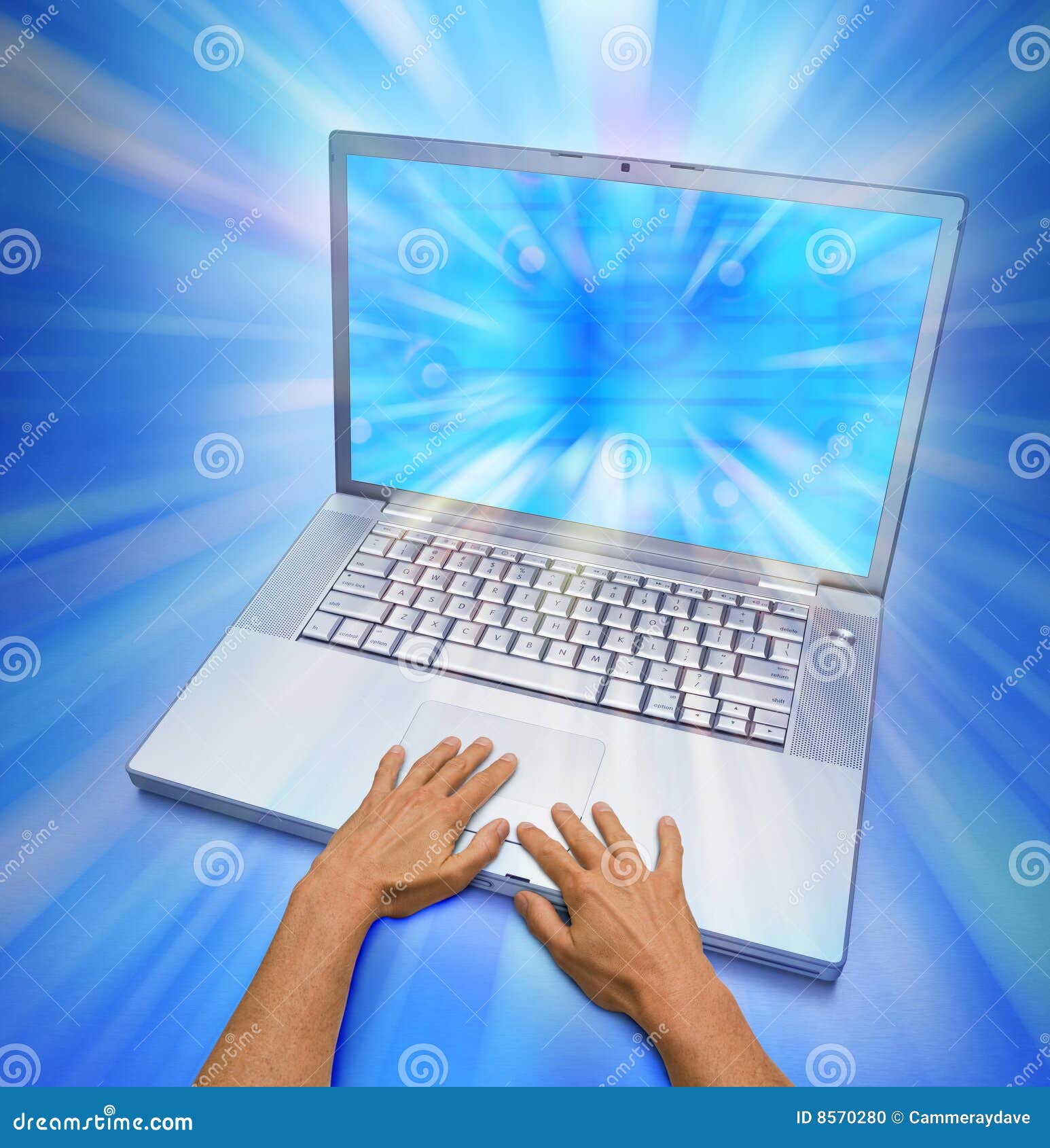 Computer Laptop Hands Fingers Stock Photo - Image of keys, learning ...