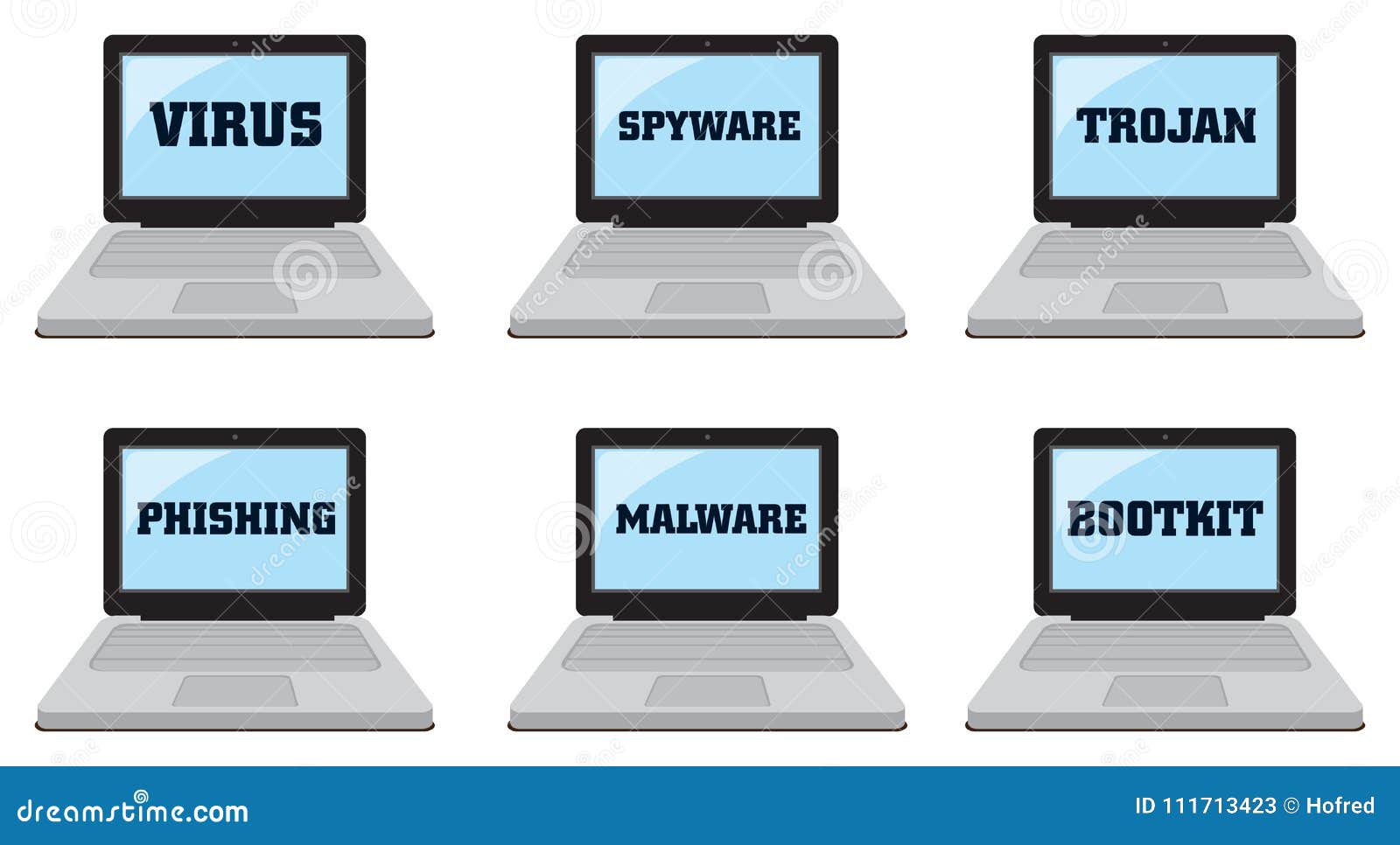 Computer Virus Icon Set Vector Illustration Stock Vector - Illustration ...