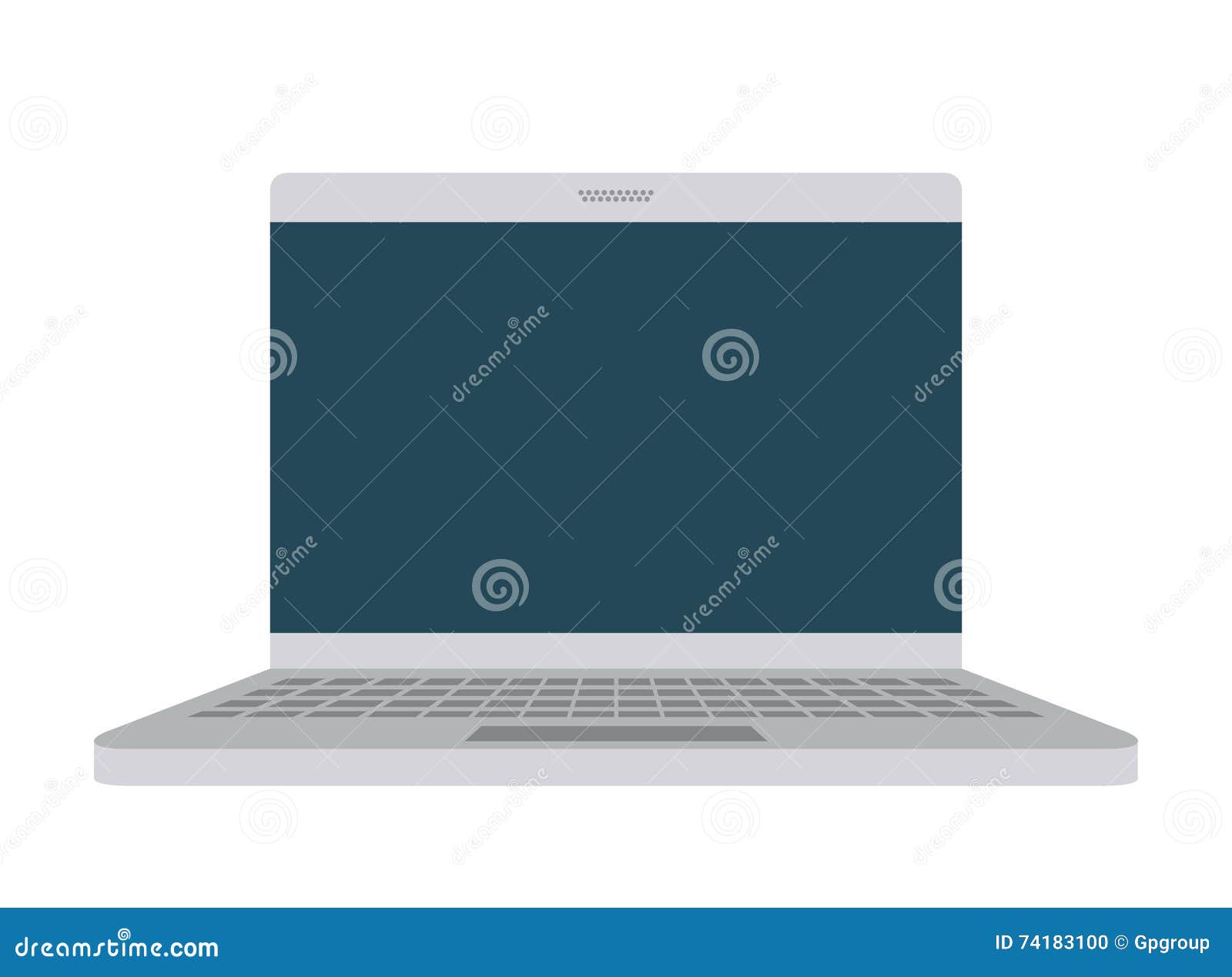 Computer Laptop Isolated Icon Design Stock Vector - Illustration of ...