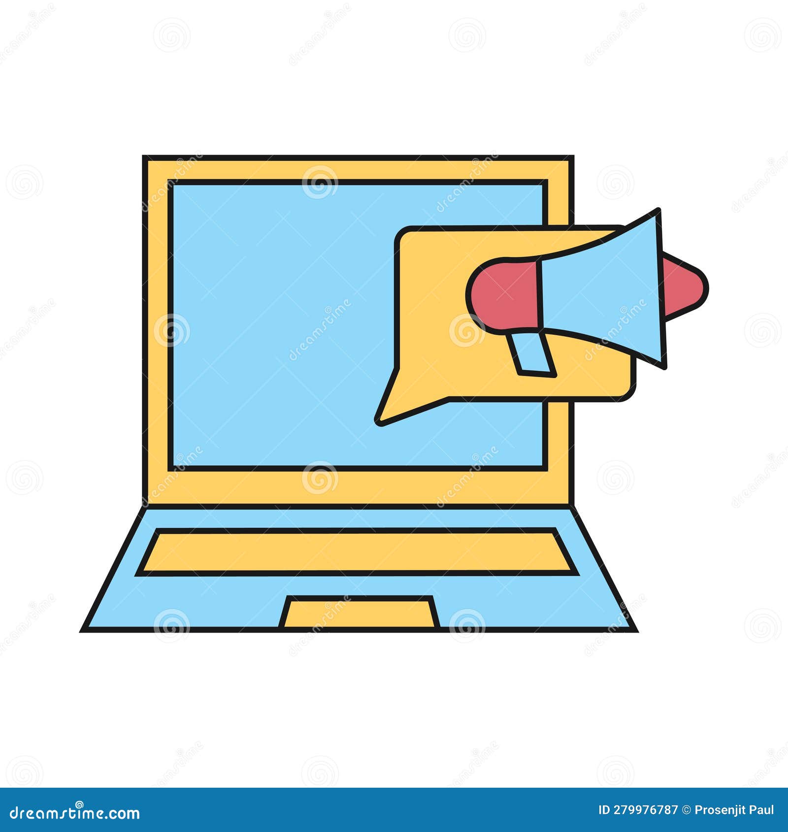 Computer, Laptop, Mic, Speaker, Ads, Announcement, Computer Ads Icon ...