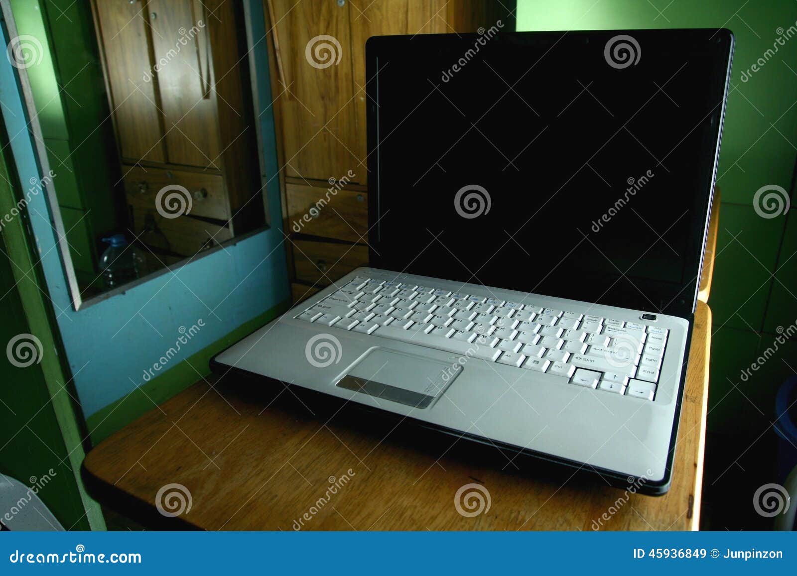 Computer laptop stock image. Image of house, technology - 45936849