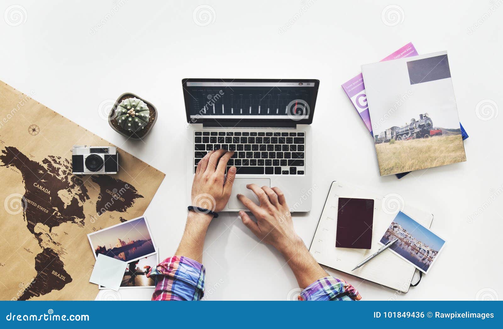 Computer Laptop Research Working Desk Concept Stock Photo - Image of ...