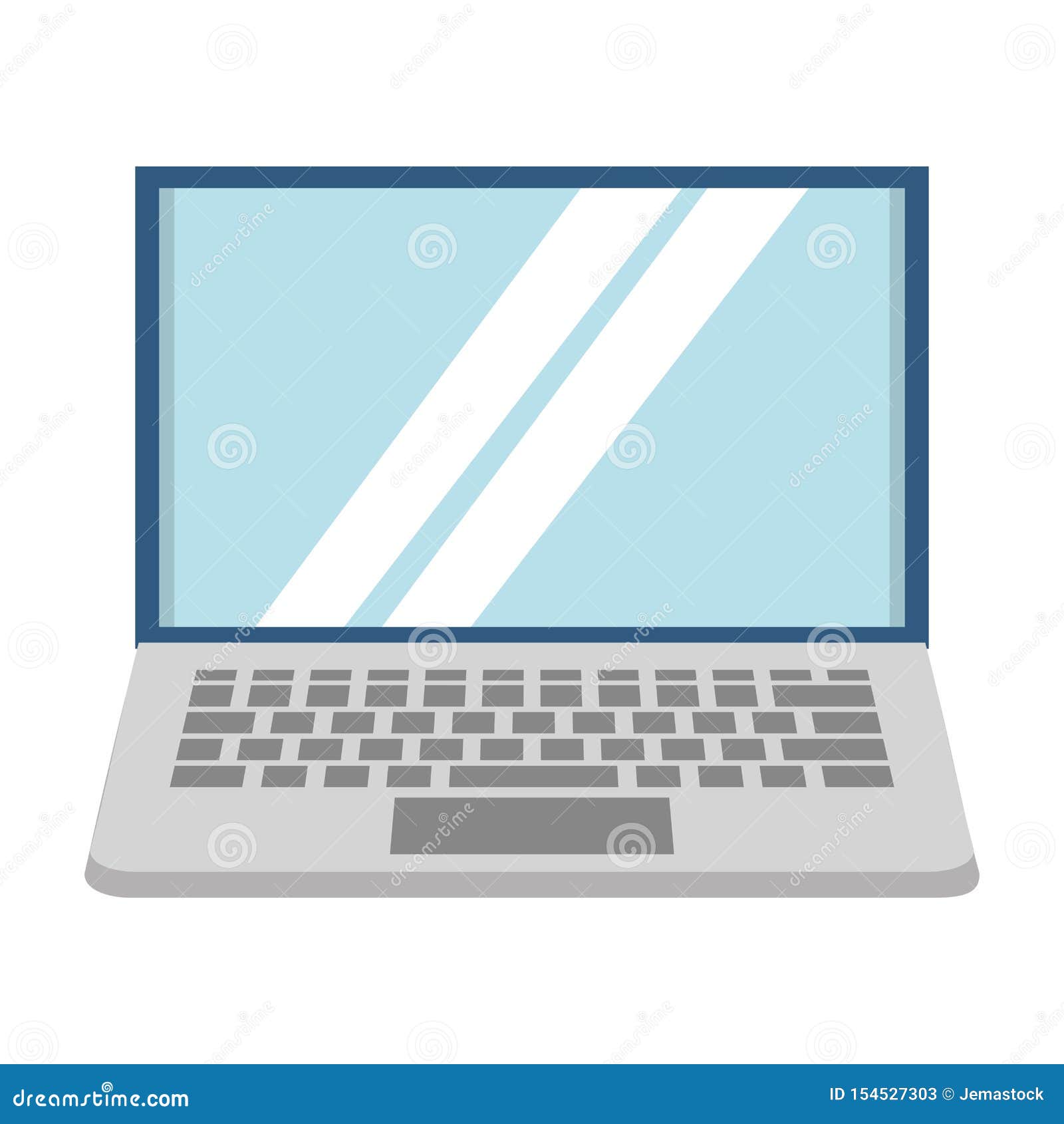 Computer Laptop Technology Hardware Cartoon Stock Vector - Illustration ...