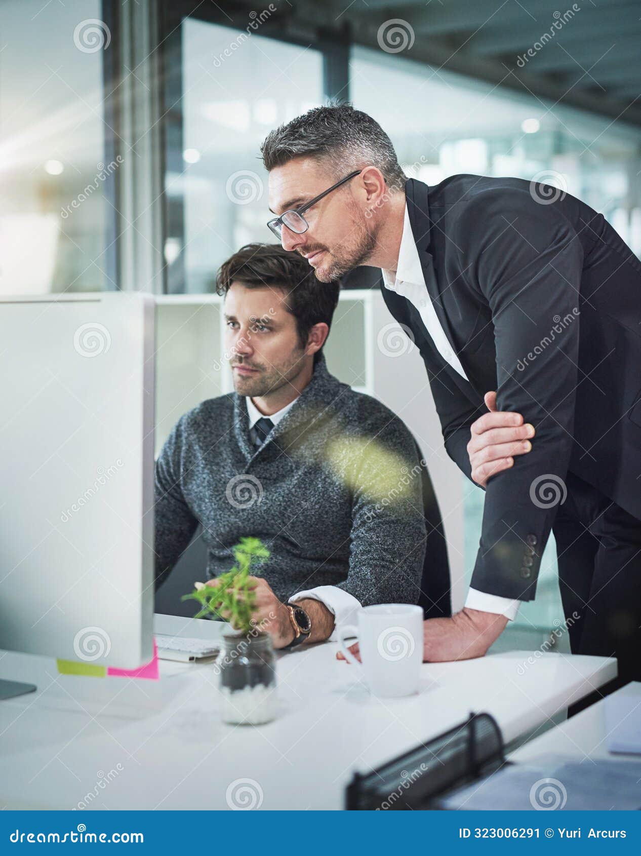 Computer, Learning and Business People in Office for Training, Planning ...