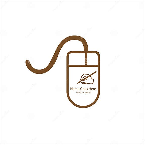 Computer Learning Logo.Mouse Logo Stock Vector - Illustration of ...
