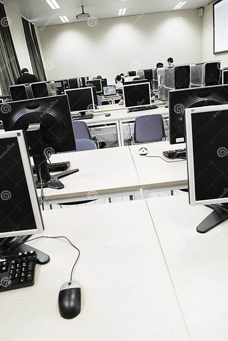 Computer learning room stock photo. Image of internet - 3574706