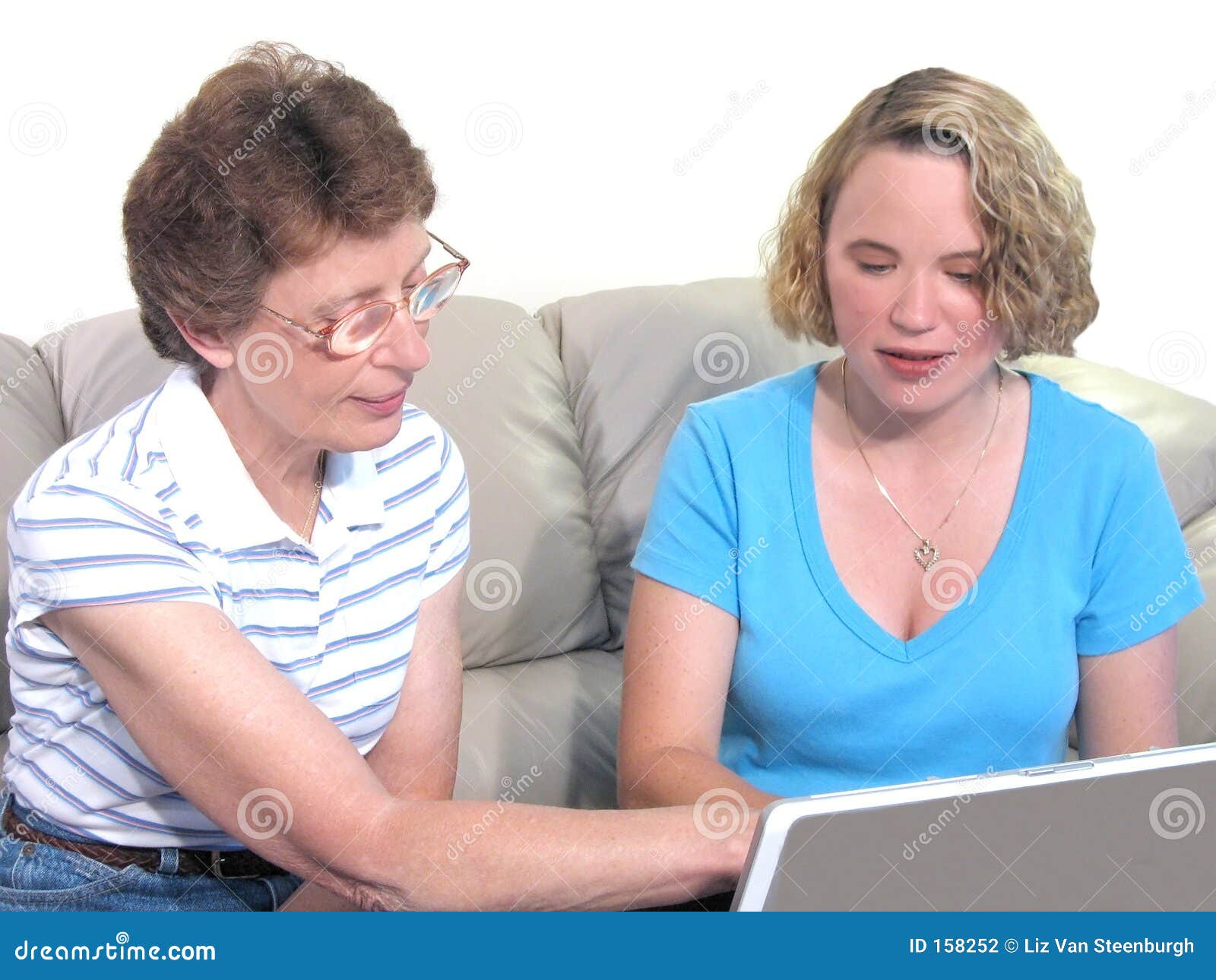 Computer Lesson stock photo. Image of teaching, women, people - 158252