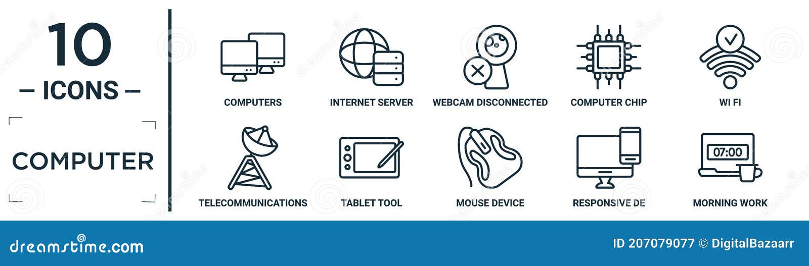 Webcam Disconnected Vector Icon On White Background. Flat Vector Webcam ...