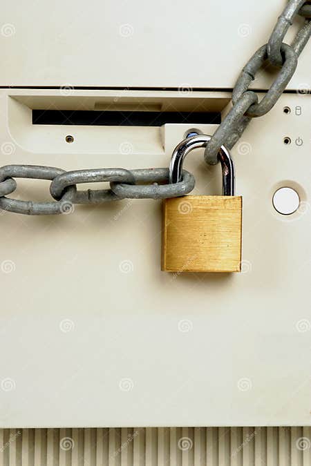 Computer locked up stock photo. Image of safeguard, problem - 360512