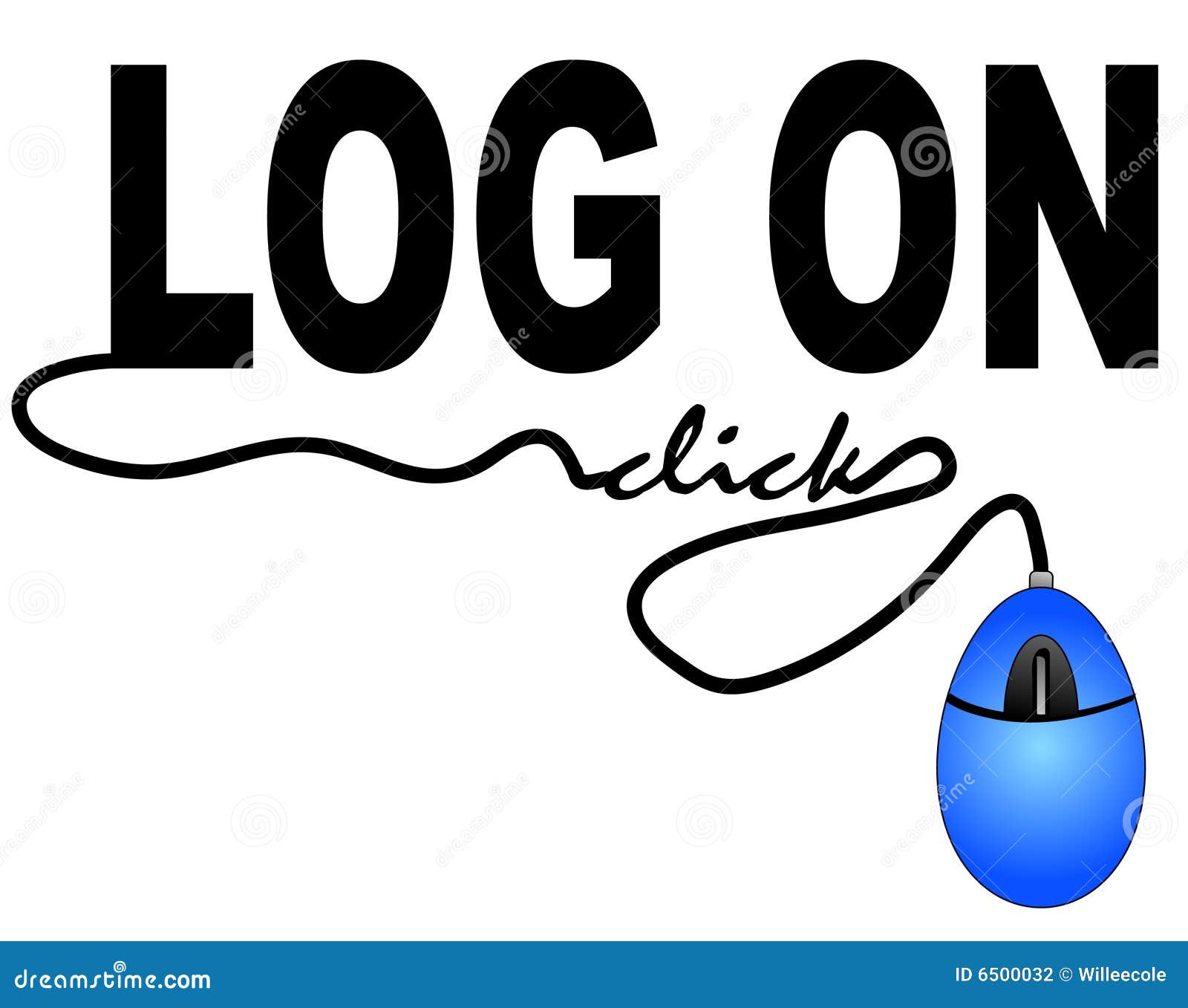 Computer log on stock vector. Image of icon, safety, computer - 6500032