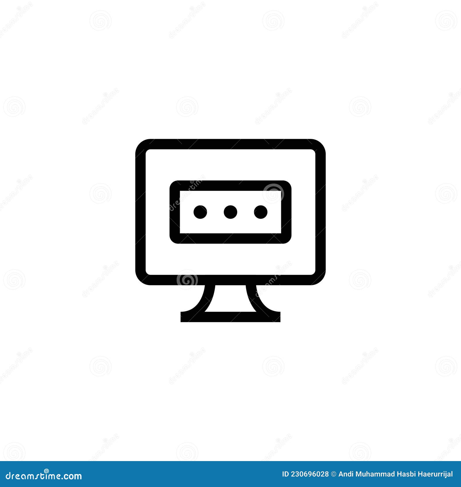 Computer Log in Icon Type Password Single Icon Graphic Design Vector ...