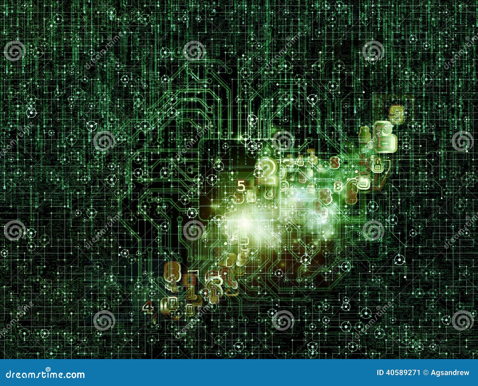 Computer Logic stock illustration. Illustration of amount - 40589271