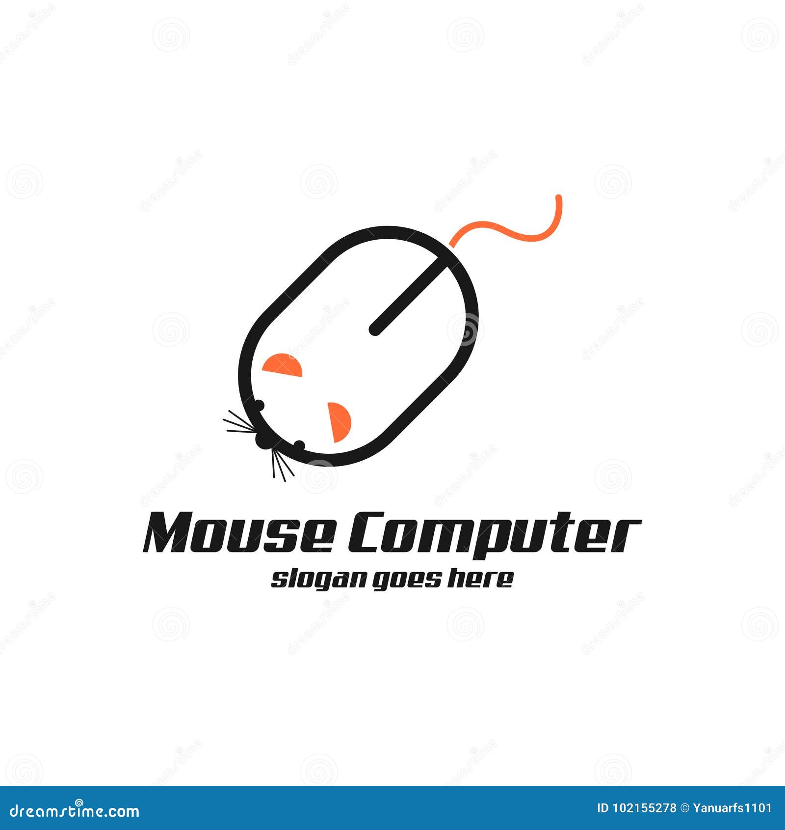 Mouse Computer Logo art stock illustration. Illustration of symbol ...