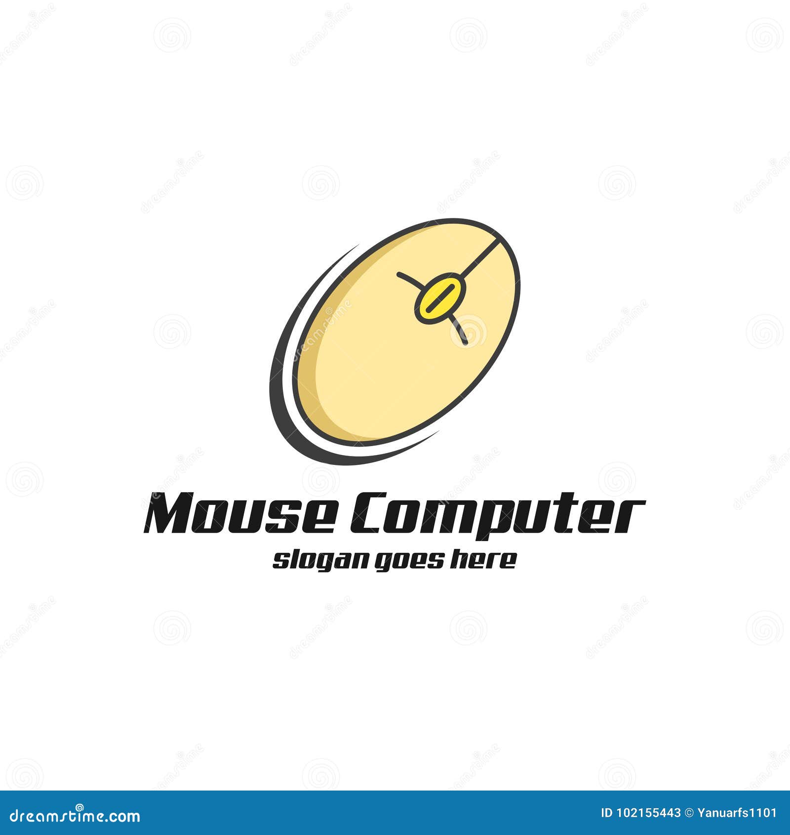 Mouse Computer Logo art stock illustration. Illustration of electronic ...