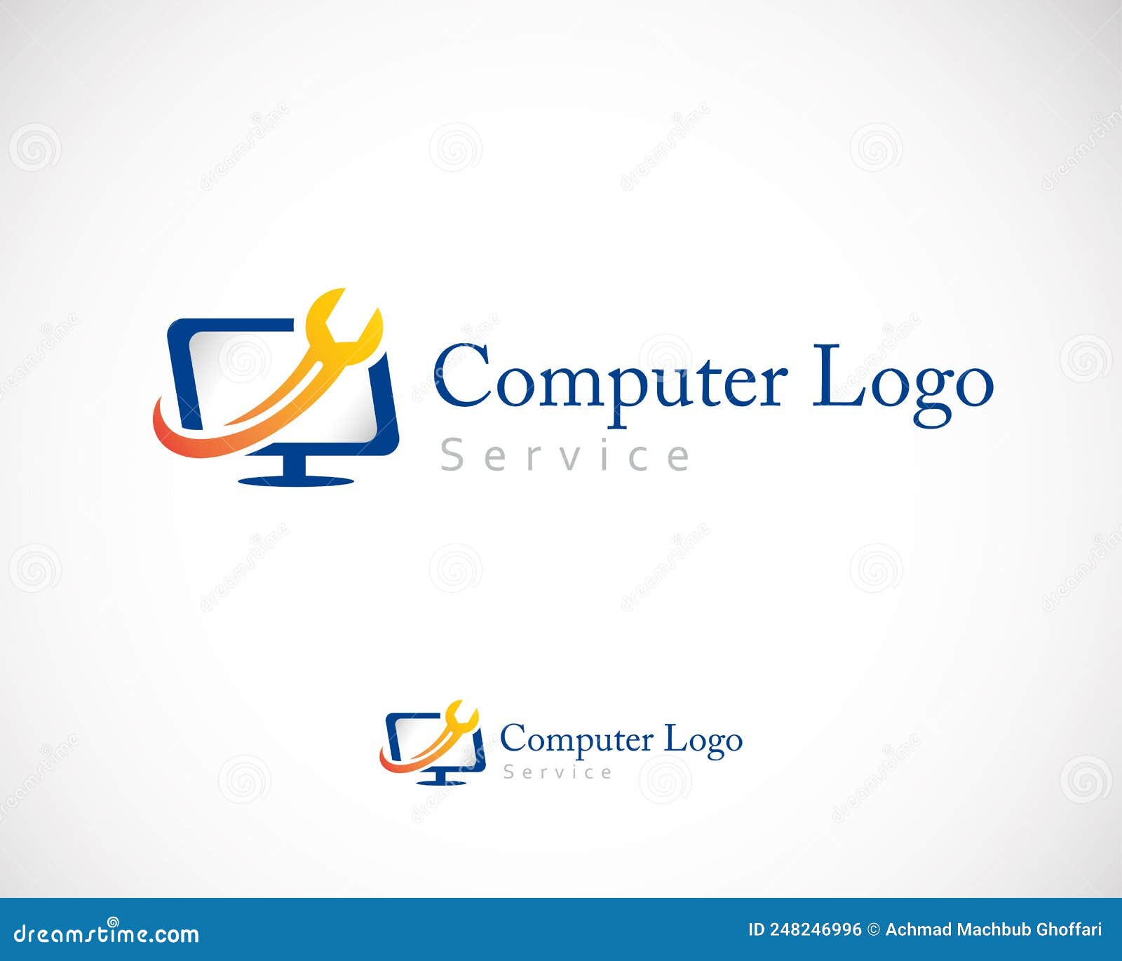 Computer Logo Creative Design Template Service Option Design Concept ...