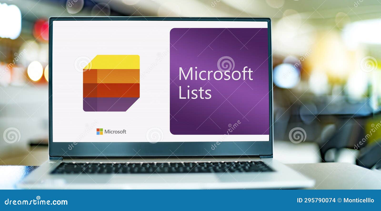 Computer with Logo of Microsoft Lists Editorial Stock Image - Image of ...