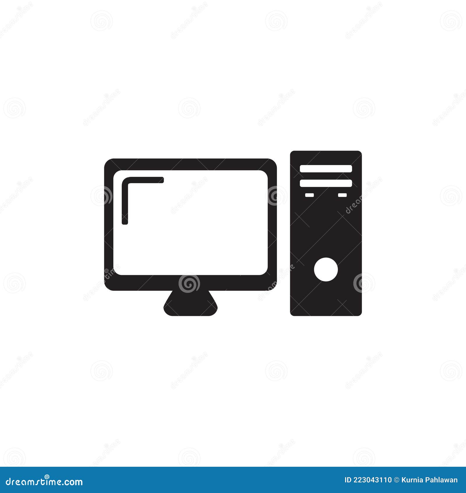 Computer Logo , Pc Logo Vector Stock Vector - Illustration of ...