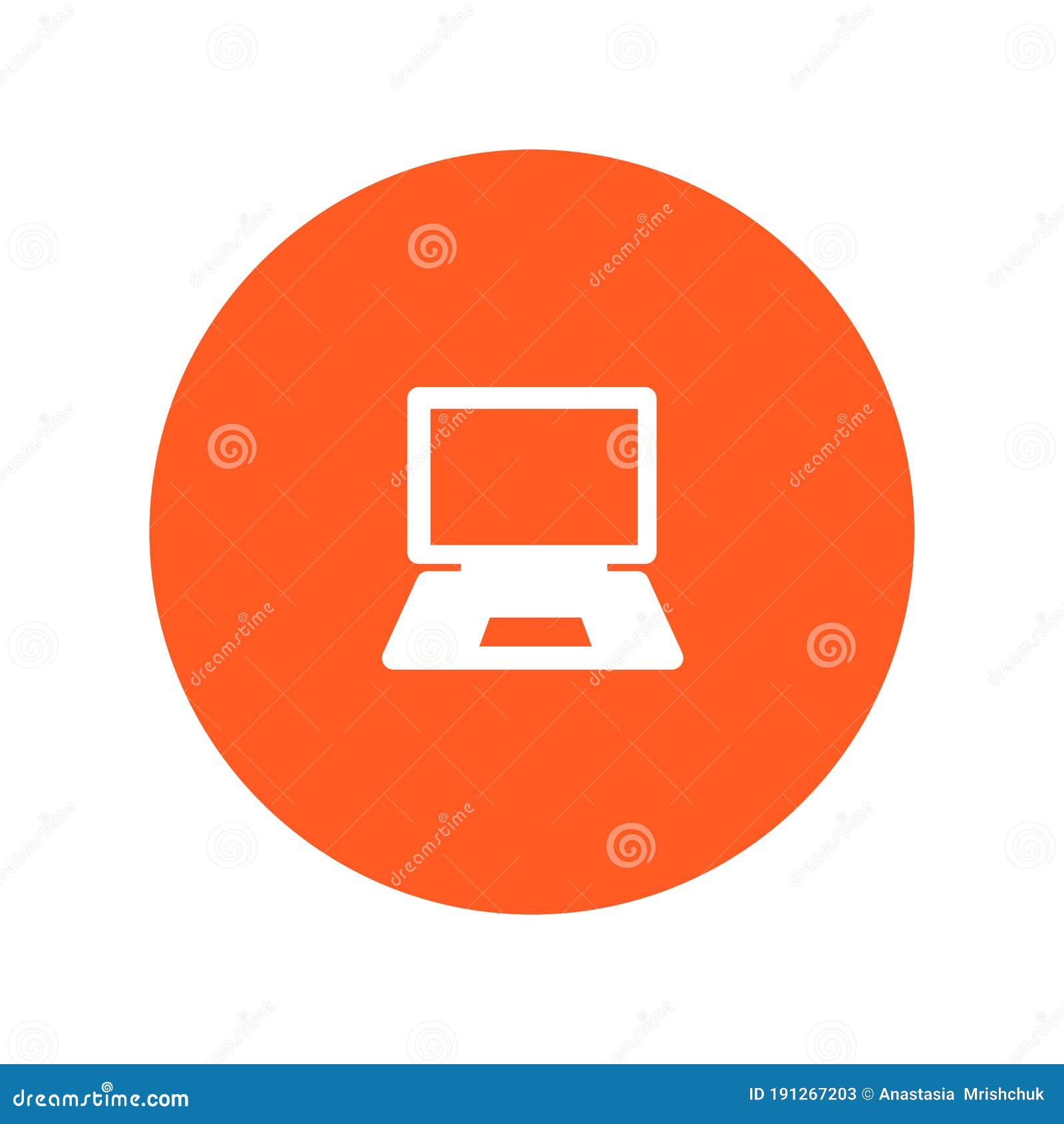 Computer Logo on a White Background. Vector Illustration Stock ...