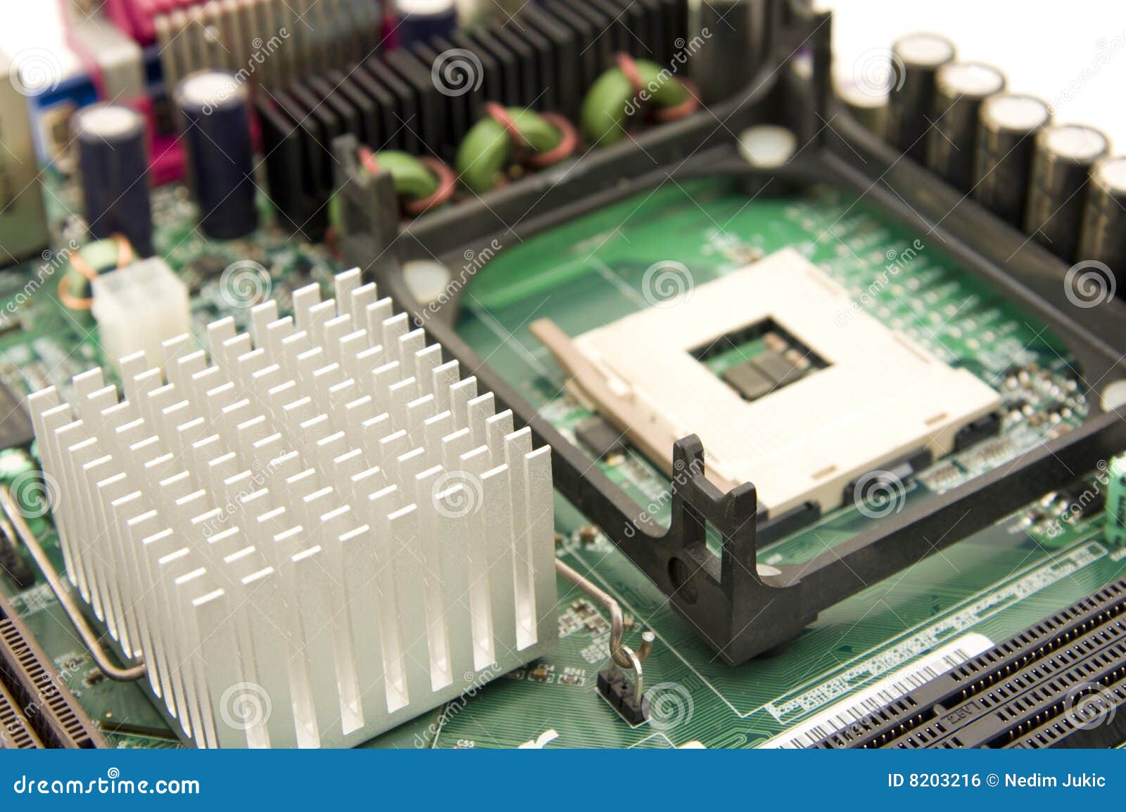 Computer mainboard stock photo. Image of design, circuits - 8203216