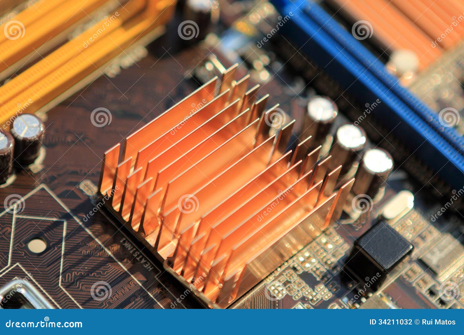 Computer Mainboard stock photo. Image of engineering - 34211032
