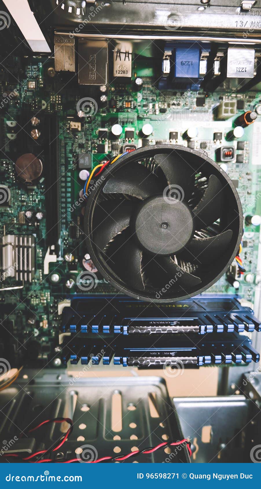 Computer Mainboard stock image. Image of connection, memory - 96598271