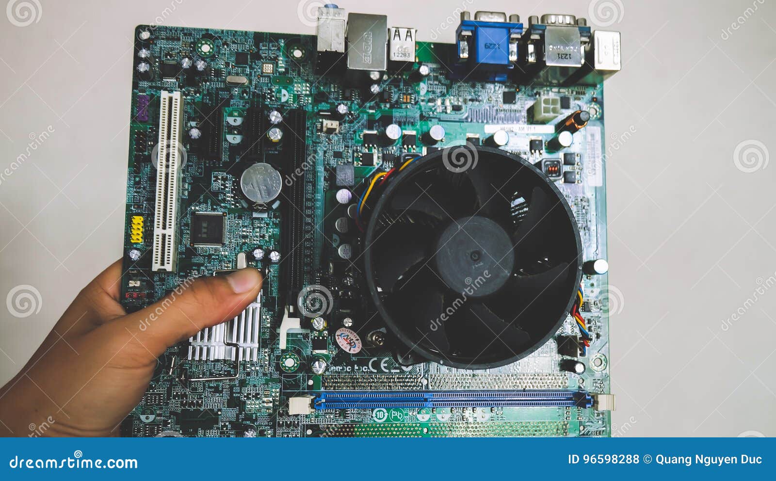 Computer Mainboard stock photo. Image of maintenance - 96598288