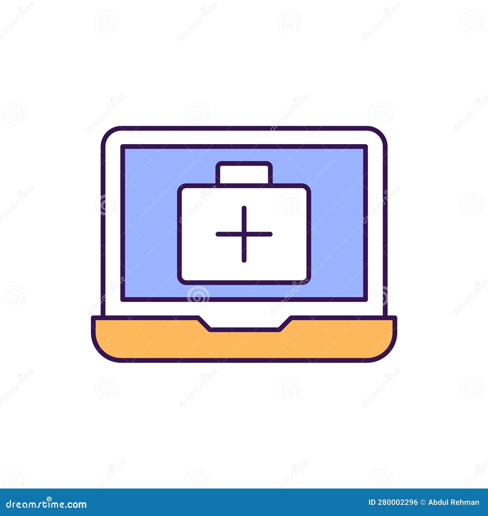 Computer Maintenance Outline with Colors Fill Vector Icon that Can ...